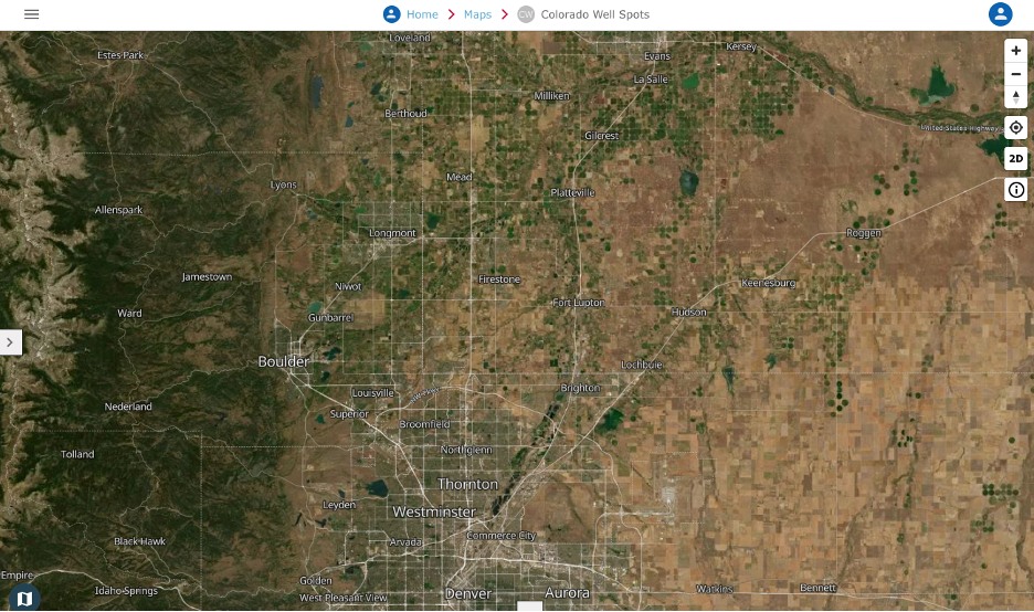 Bintel Maps Series - Colorado Oil Visualized